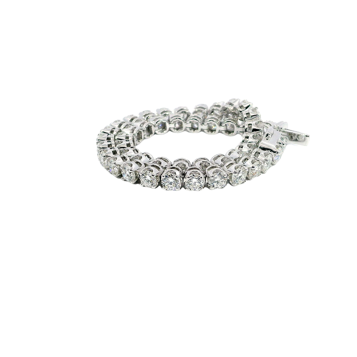 6.08-CT D-E/VVS-VS2 LG Diamond Classics Timeless Tennis Bracelet 18K W/G – Twinkle Diamonds