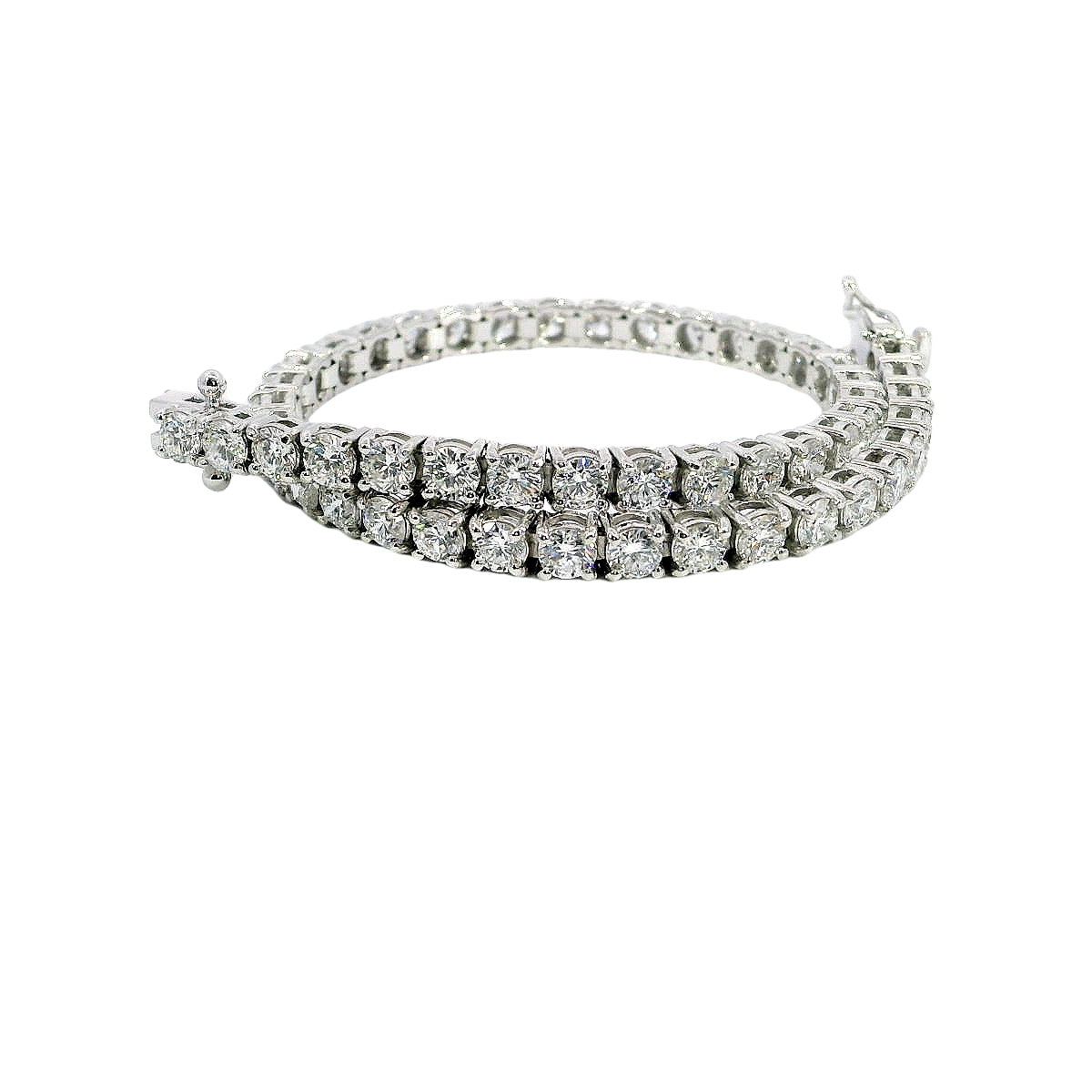 5.68-CT D-E/VVS-VS2 LG Diamond classic timeless tennis bracelet 18K WG – Twinkle Diamonds