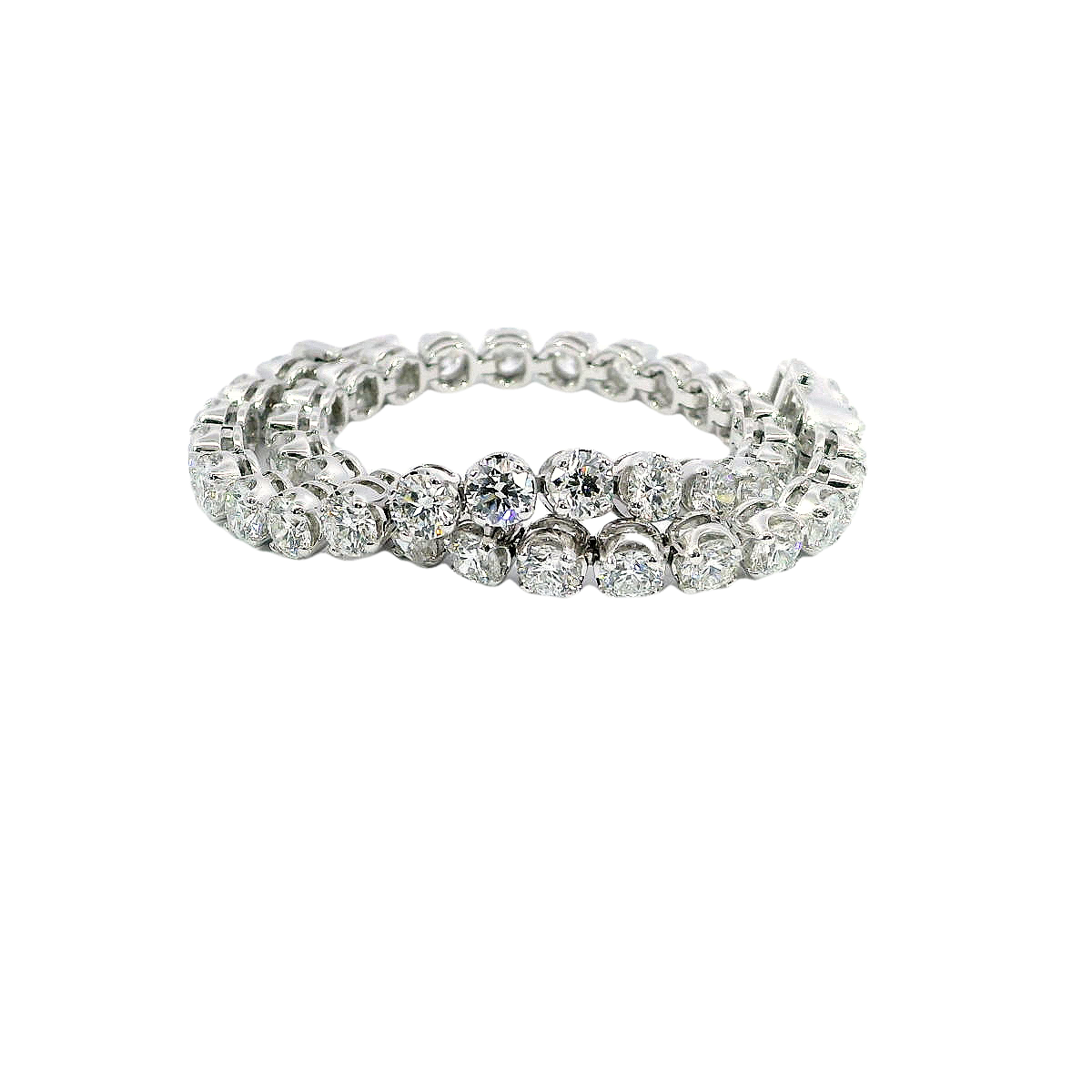 6.88-CT D-E/VVS-VS2 LG Diamond Classic Timeless Tennis Bracelet 18K WG – Twinkle Diamonds