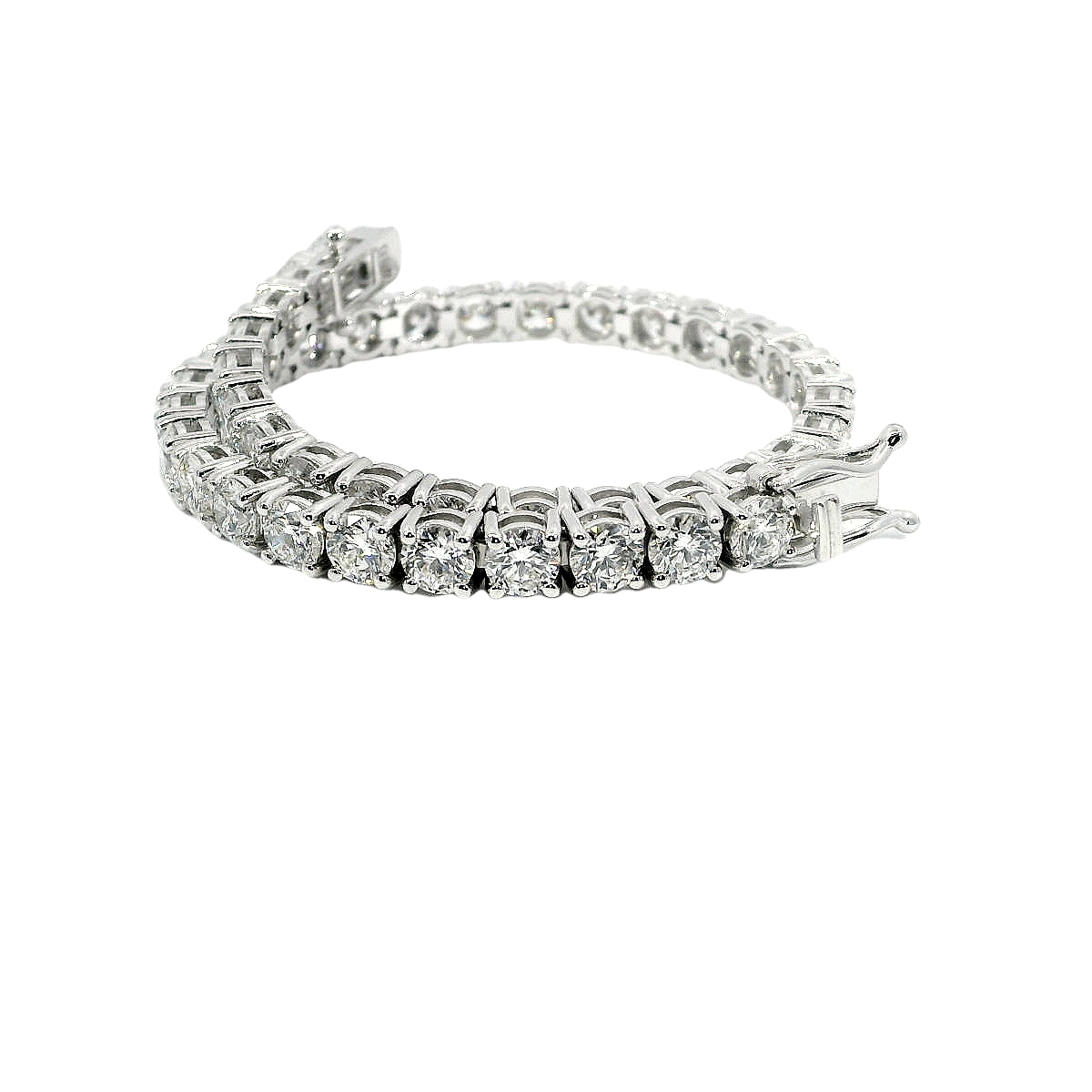 10.58CT D-E/VVS-VS2 LG Diamond Classic Timeless Tennis Bracelet 18K WG – Twinkle Diamonds