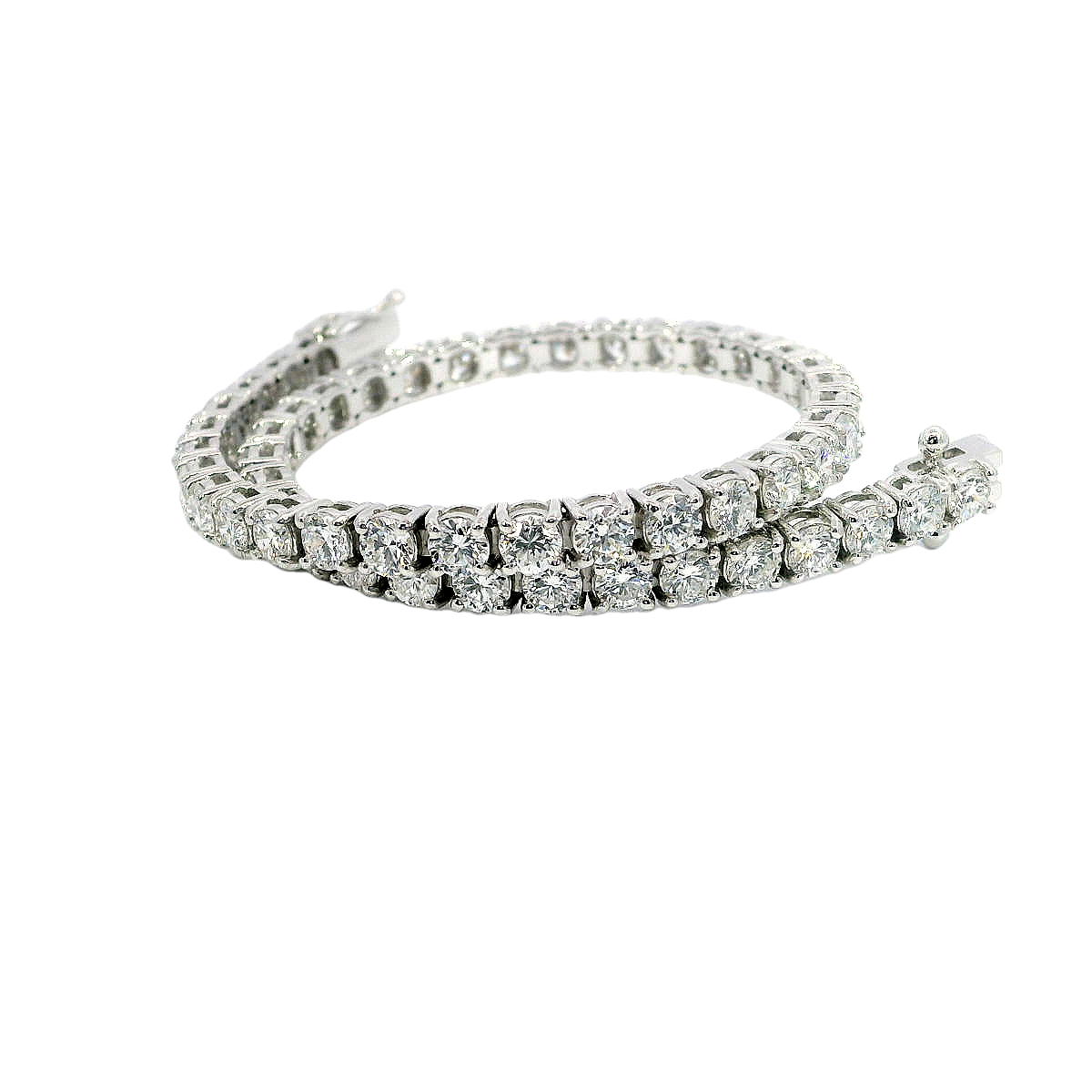 Twinkle Diamonds 3.99 Ct D-E/VVS-VS2 LG Diamond Tennis Bracelet 18K WG