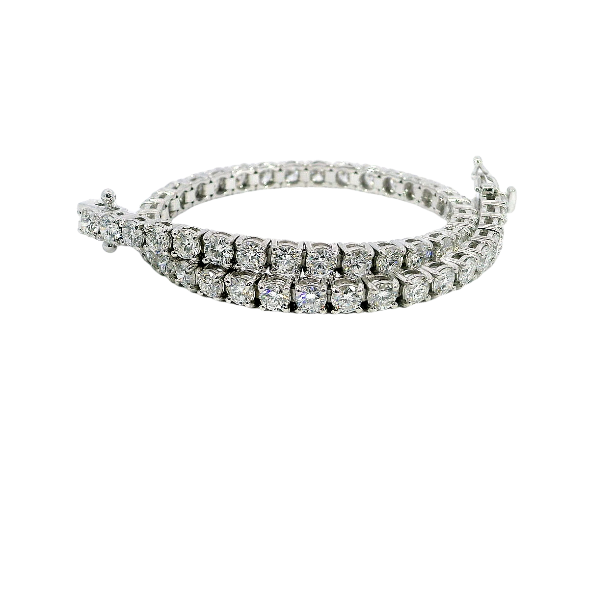 Twinkle Diamonds 5.38 Ct D-E/VVS-VS2 LG Diamond Tennis Bracelet 18K WG