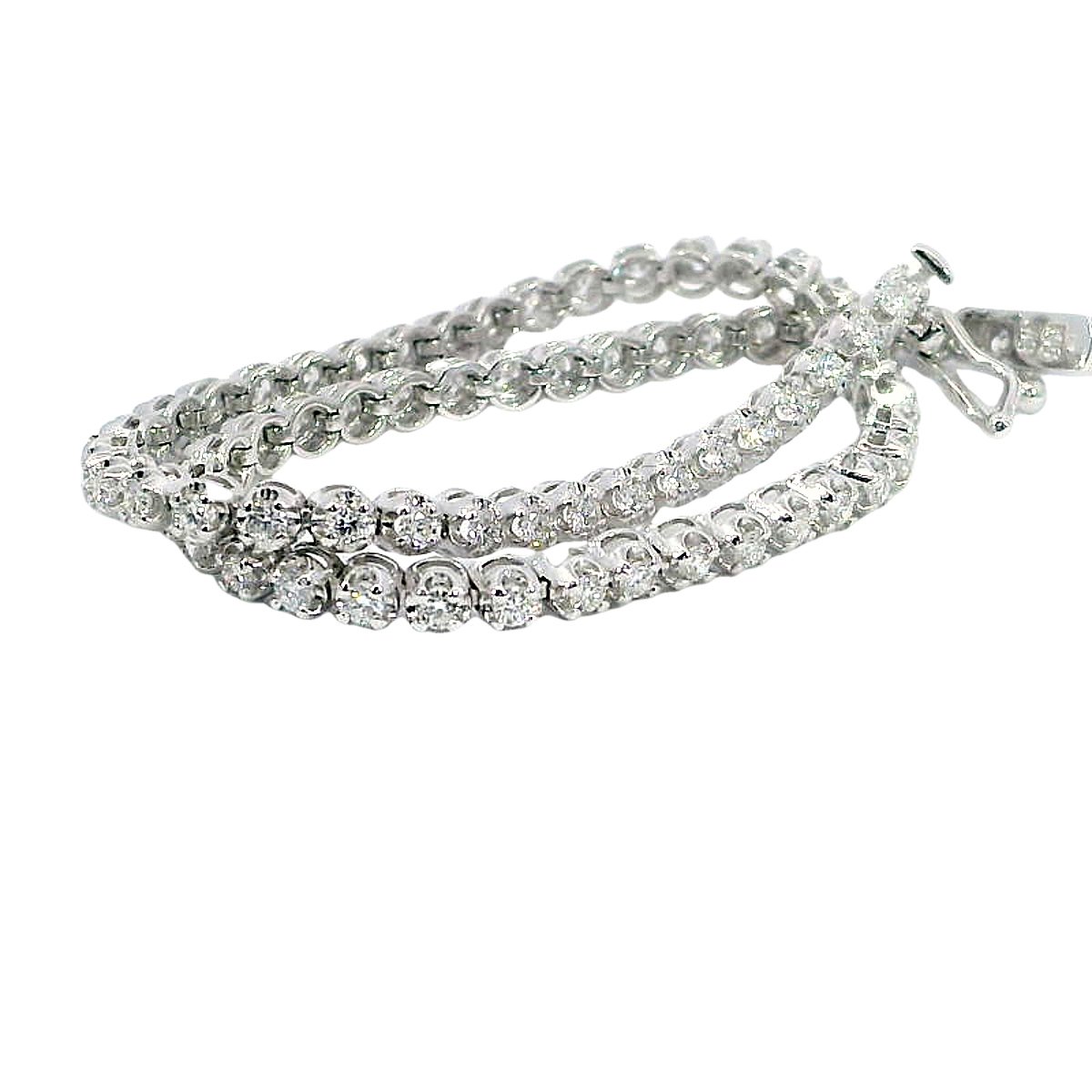 Twinkle Diamonds 1.08-Ct D-E/VVS-VS2 LG Diamond Tennis Bracelet 18K WG